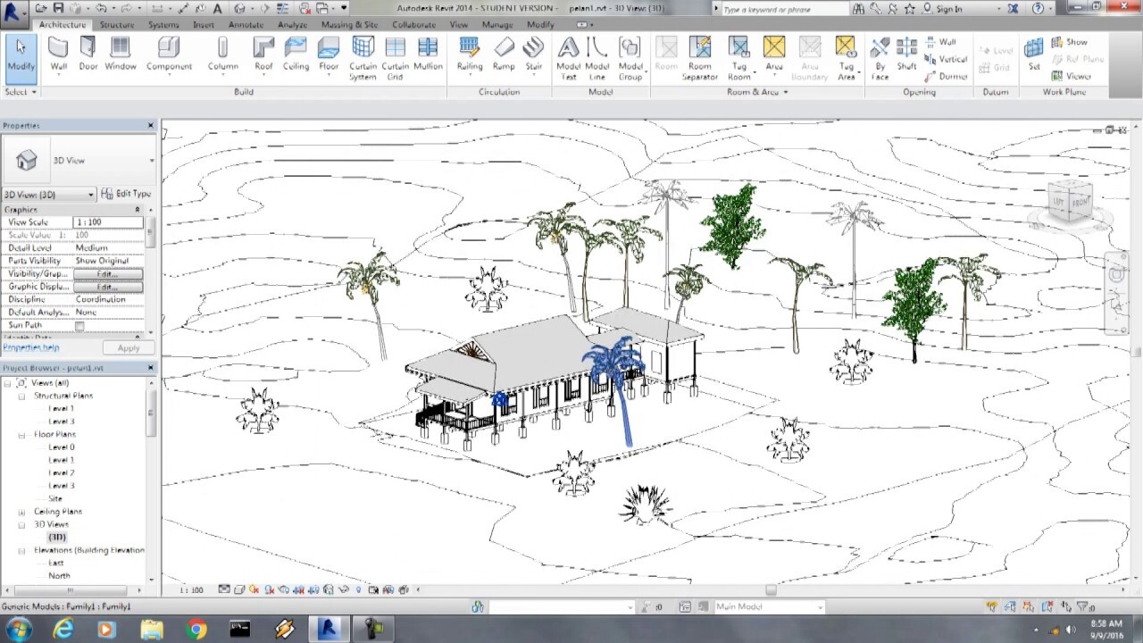 ArtStation - Construction Simulation Traditional House in Autodesk Revit