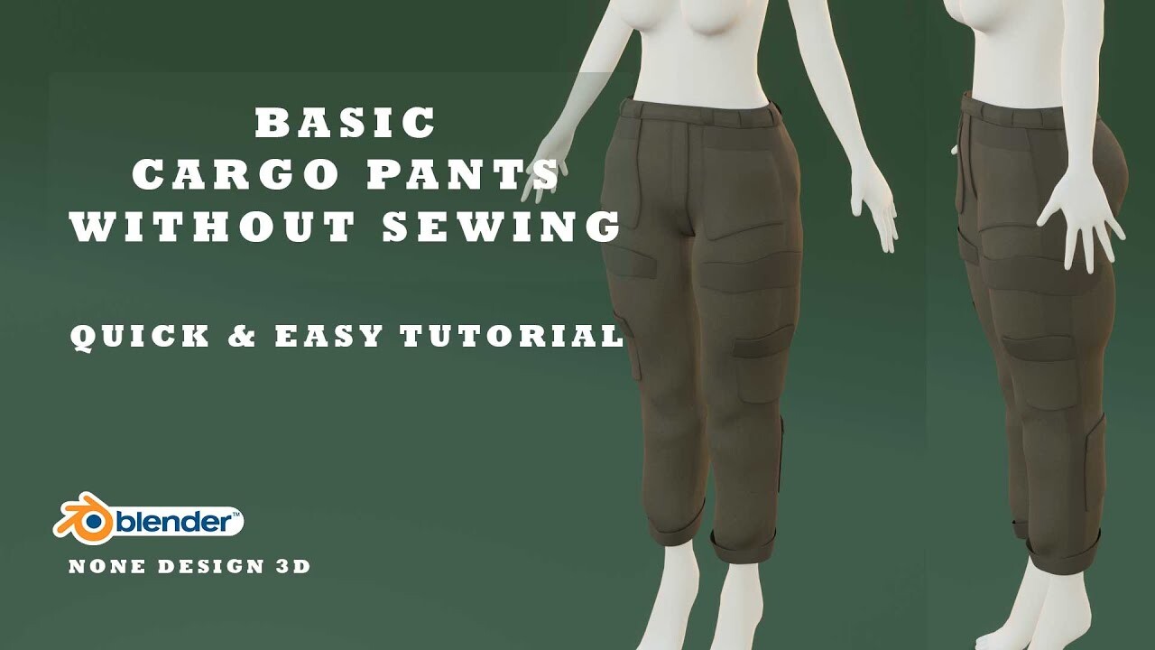 ArtStation - How To Make Pants in Blender Without Sewing / Blender 3.4