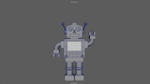 ArtStation - A 3D Robot model created using a 2D reference and the ...