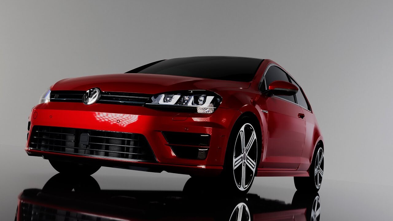 ArtStation - 2014 VW GOLF-R MK7
