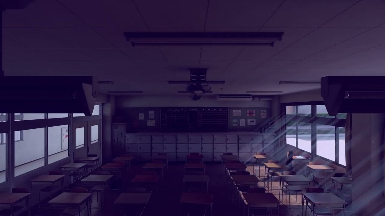 ArtStation - Japanese high school classroom