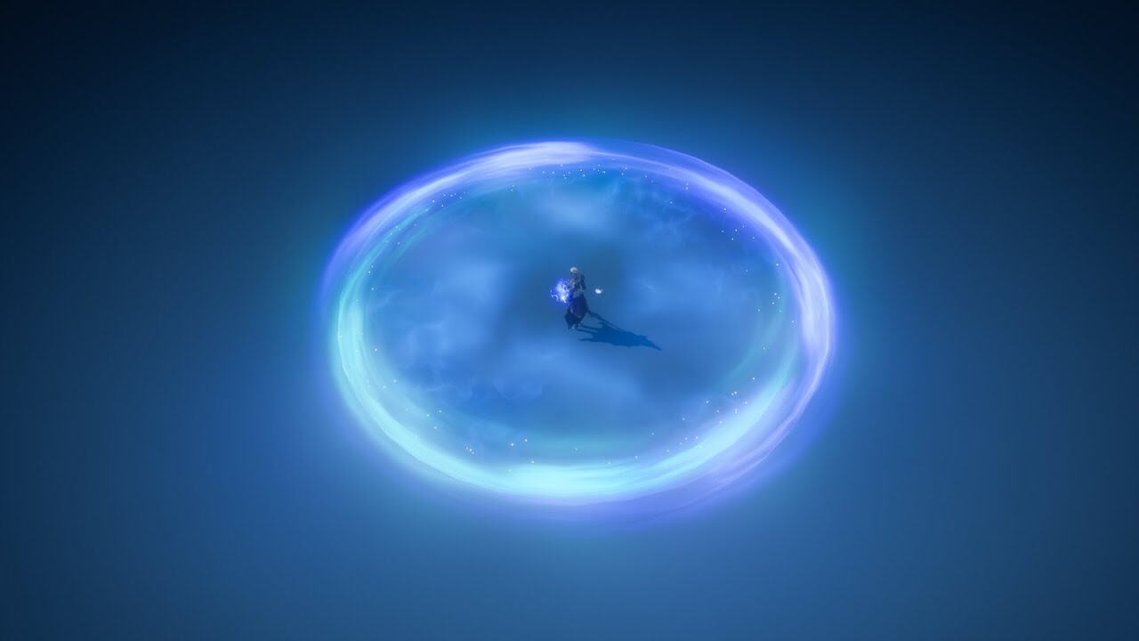 ArtStation - UE4 Freezing Aura VFX (Mage)