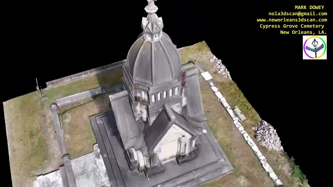 ArtStation - Drone Scan - Cypress Grove Cemetery Spire, No. 1. New ...