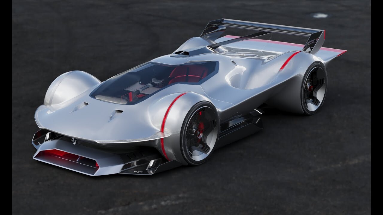ArtStation - Ferrari VGT 3D MAX vehicle binding test