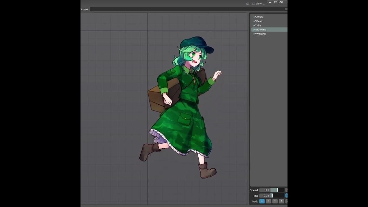 ArtStation - Character - Idle, Running, Walking, Attack and Death ...