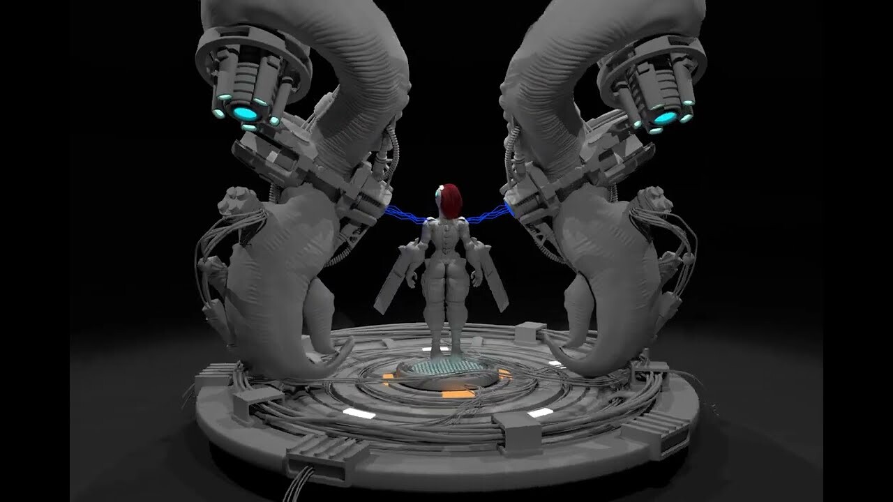 ArtStation - female robotic character