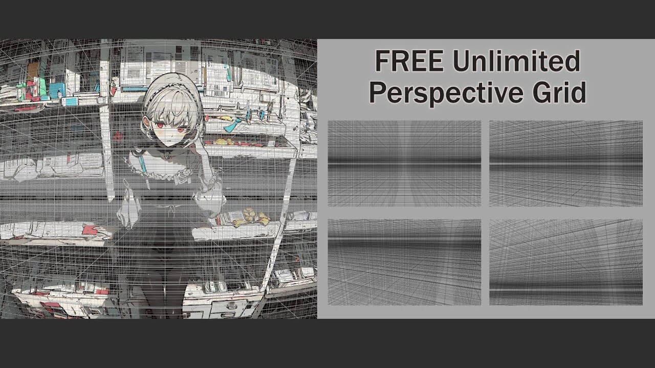 ArtStation - FREE Unlimited Perspective Grid