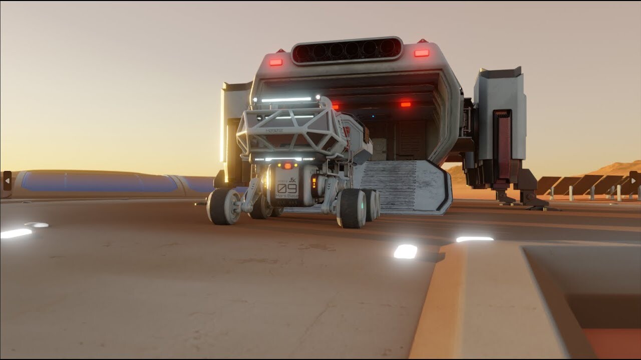 ArtStation - Daily Transportation Missions to Mars - Episode 2: Landing