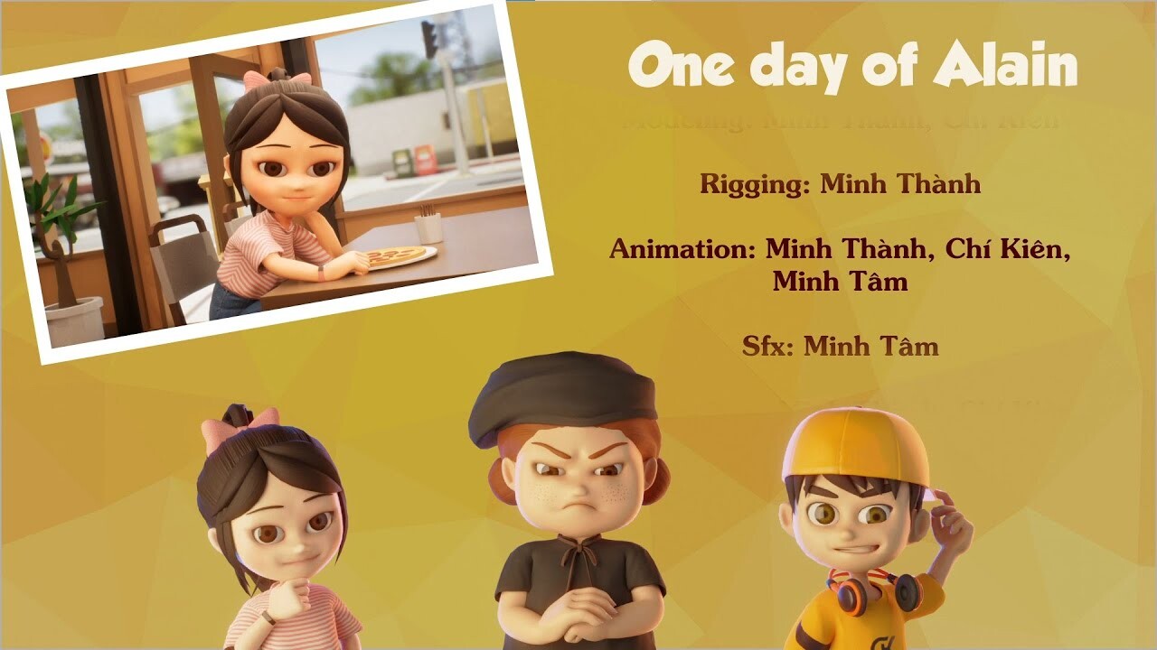 ArtStation - One day of Alain cartoon