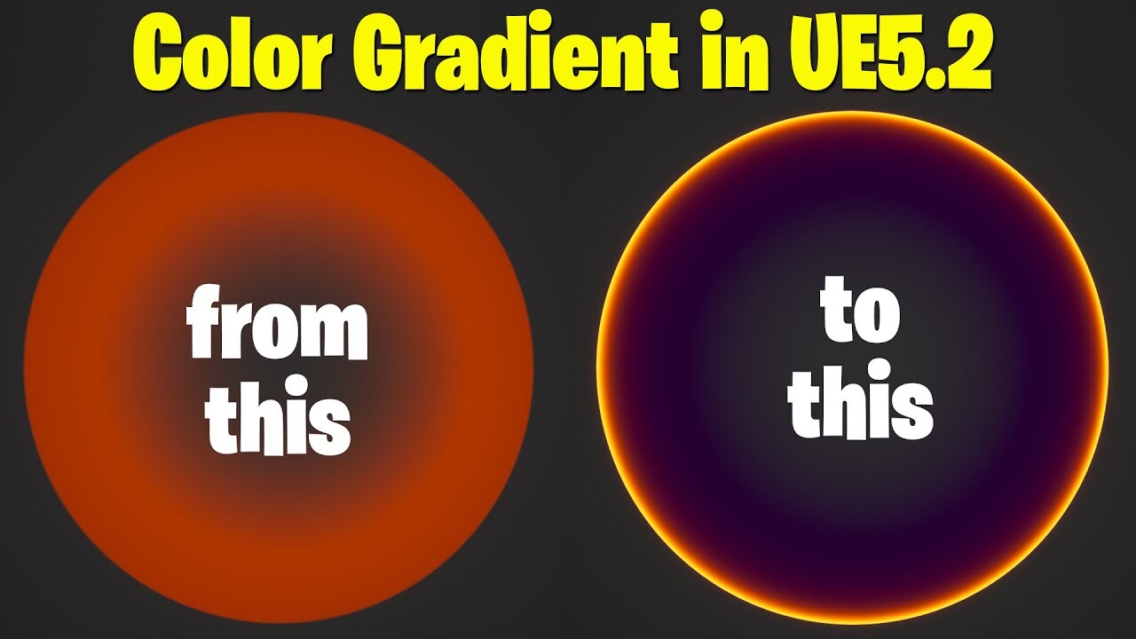 ArtStation - Color Gradient in UE5.2 Material Tutorial | Download Files