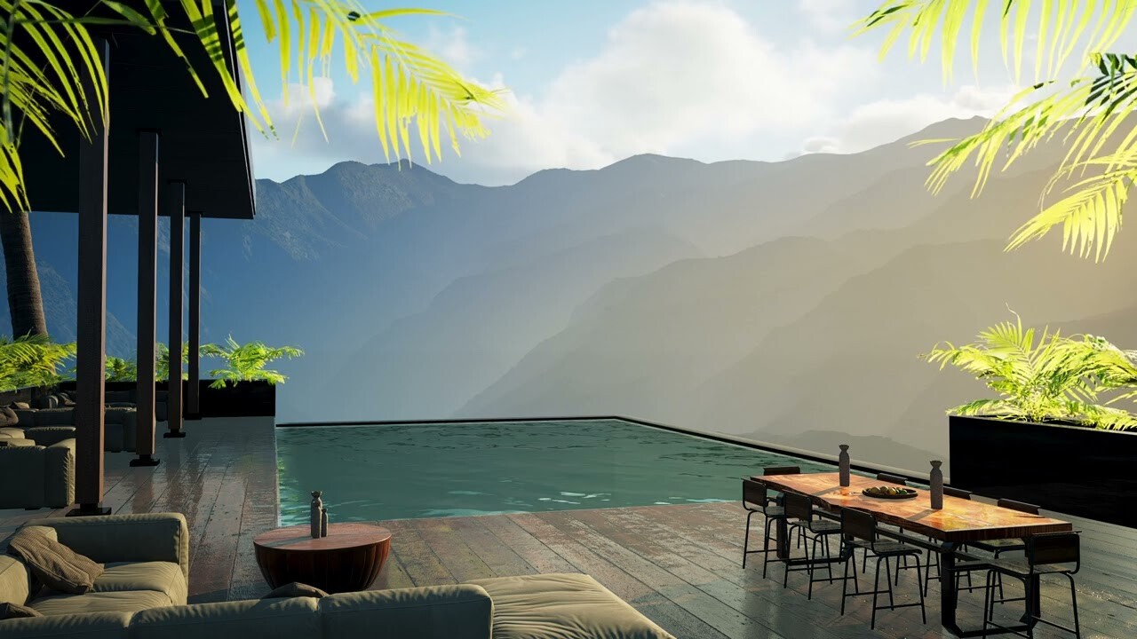 ArtStation - Jungle Infinity Pool