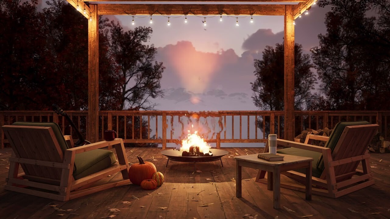 ArtStation - Cozy Deck Fire