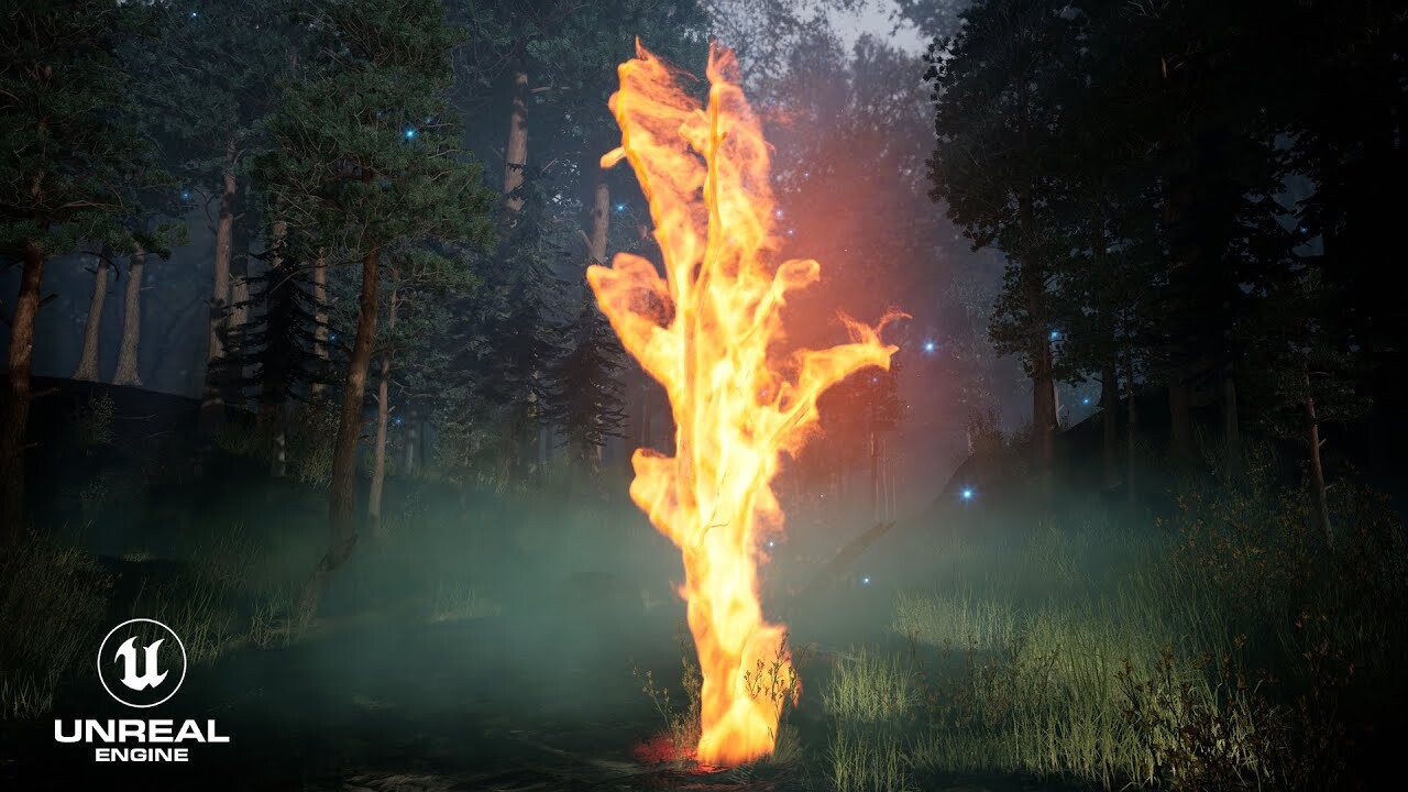 ArtStation - Flaming Tree in UE5 Niagara | Download Files