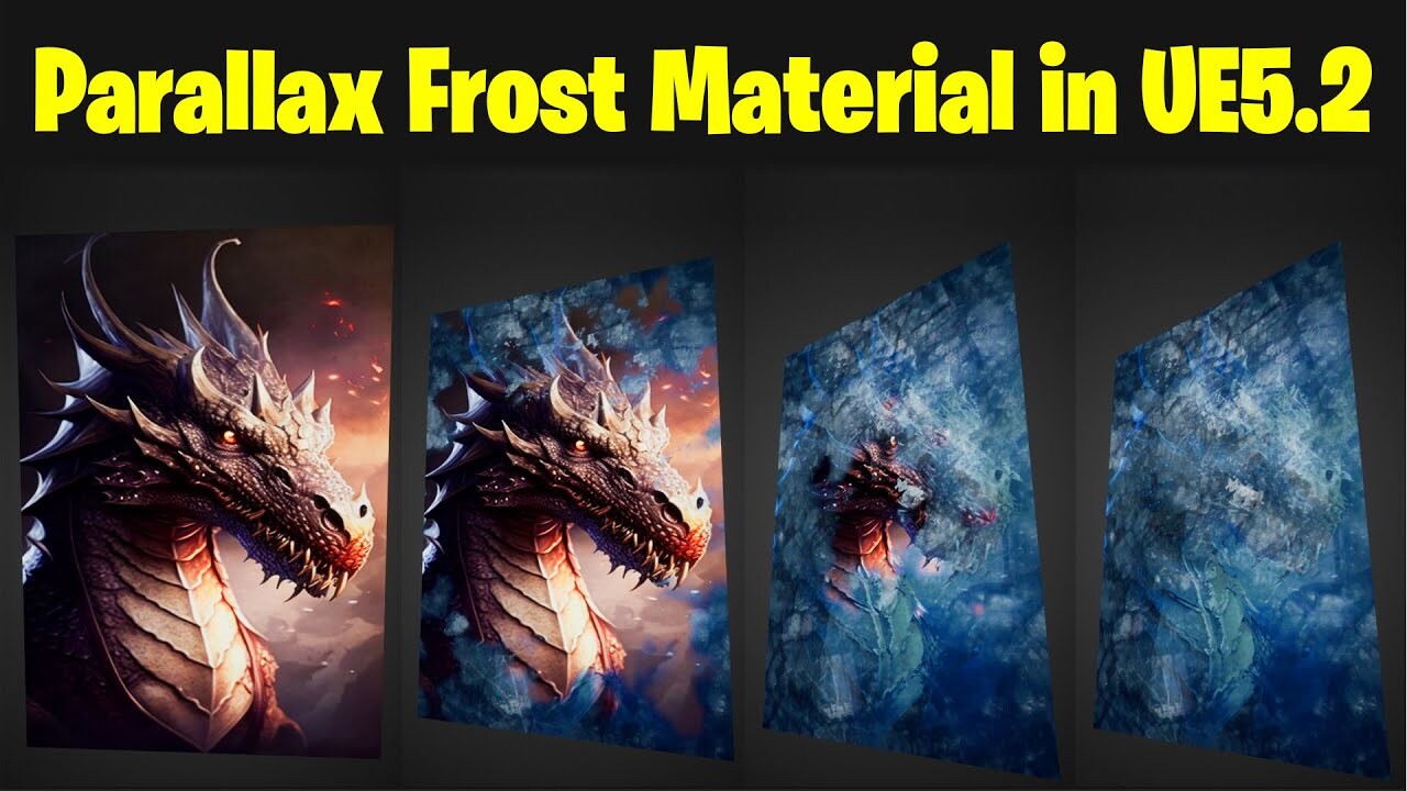ArtStation - Parallax Frost Material in UE5.2 Tutorial | Download Files