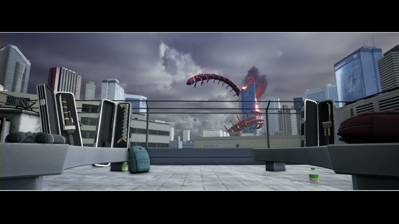 ArtStation - Centipede Kaiju Attack