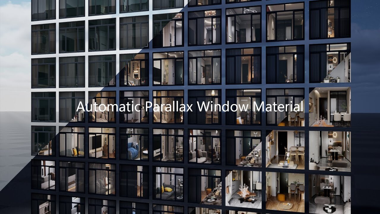 ArtStation - Automatic Parallax Window Material