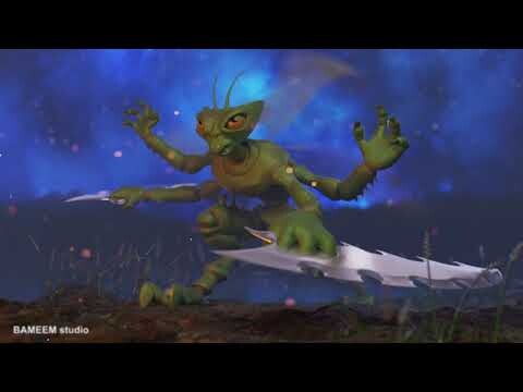ArtStation - Bambo Mantis Idle cycle 3D animation