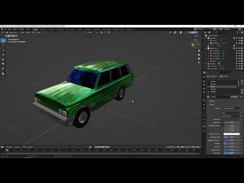 ArtStation - the first car in the blender