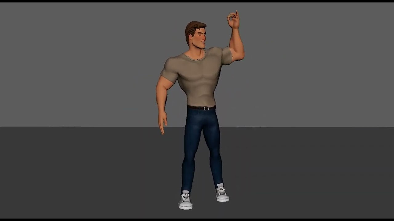 ArtStation - [UNFINISHED] Man Vs. Monkey (Rigs not Mine)