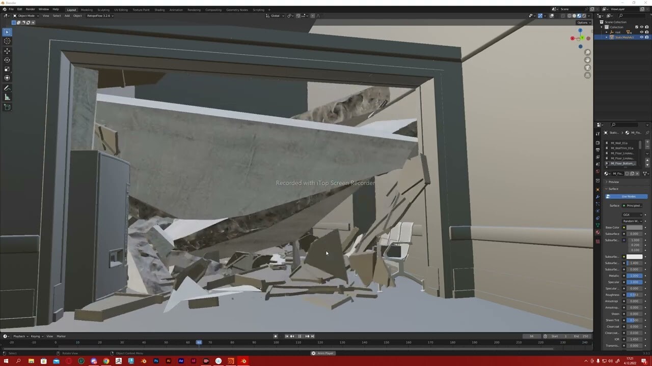 ArtStation - Fracture simulation for " Reflection the Greed