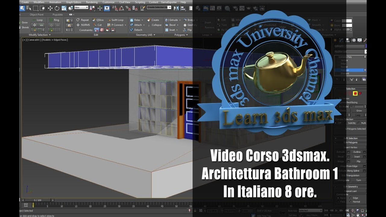 ArtStation - 3ds max Modellazione Interni Bagno Corso Completo
