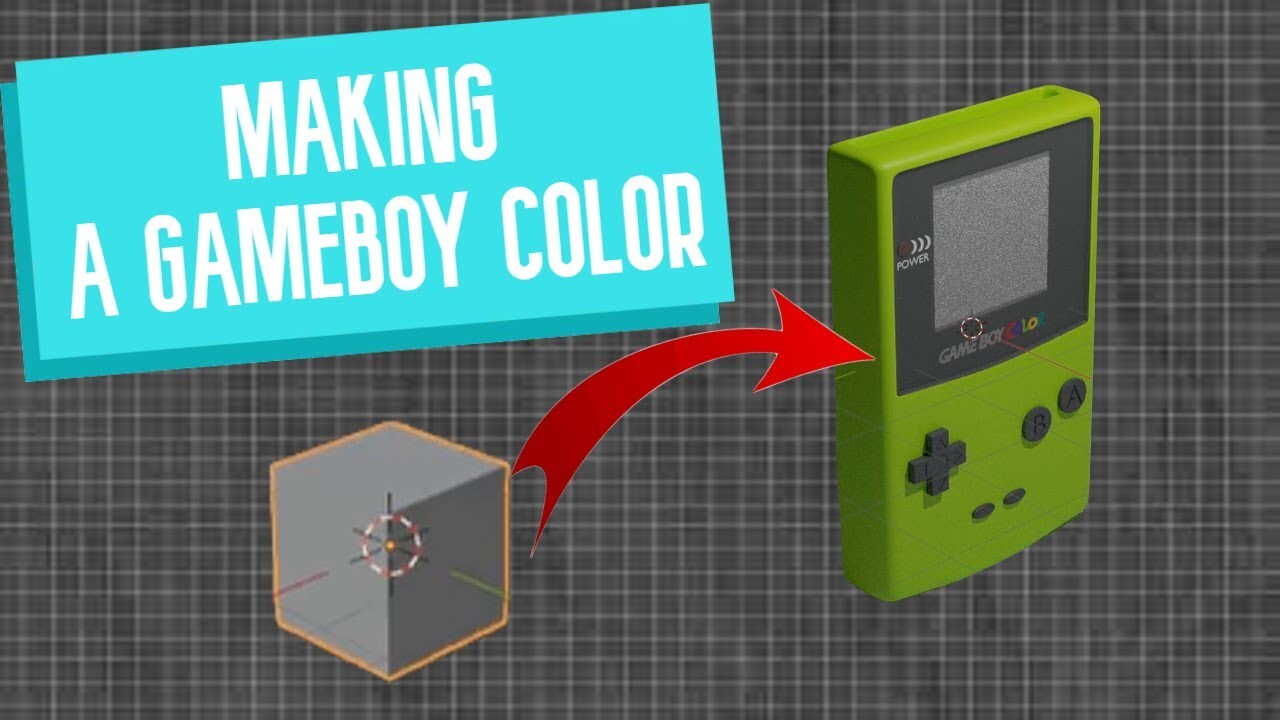 ArtStation - Making a Gameboy Color