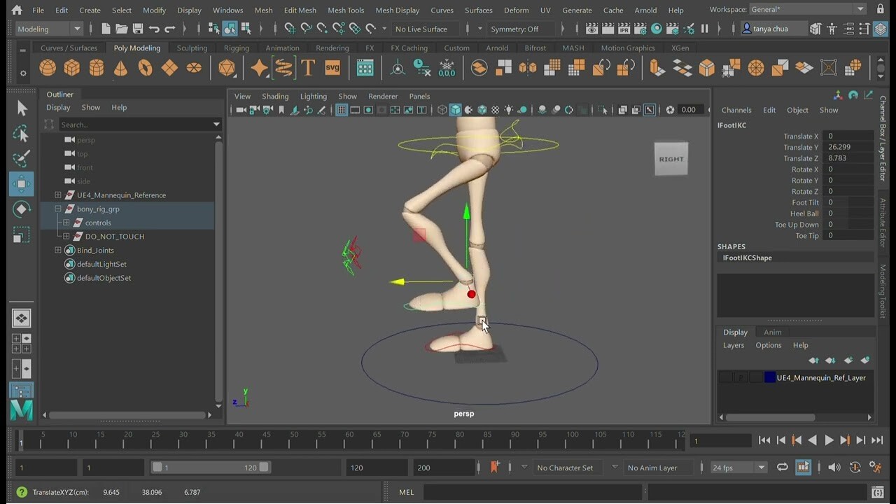 ArtStation - Simplified Human Model Rig