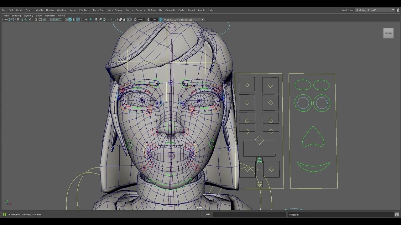 ArtStation - Rig with Advence Skeleton