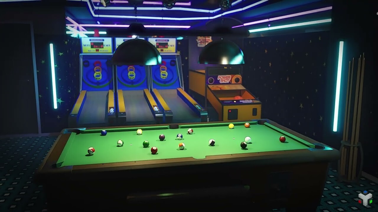 ArtStation - Retro Arcade Game Room