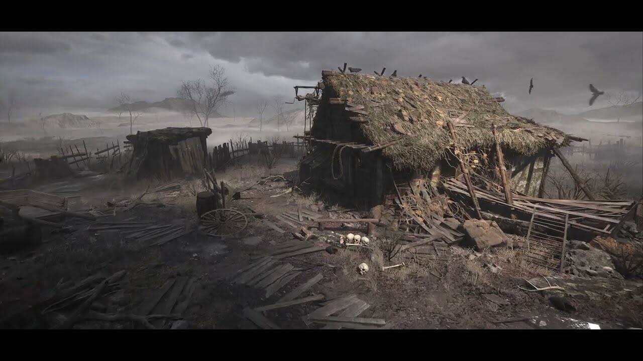 ArtStation - The declining village