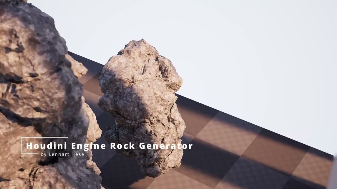 ArtStation - UE5 Rock Generator (Houdini Engine Asset)