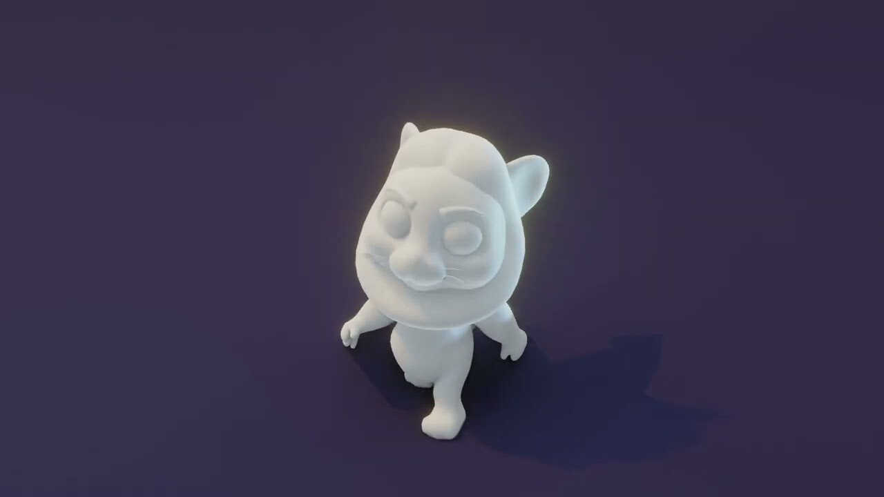 ArtStation - Cartoon Lion Animated and Rigged Base Mesh 3D Model