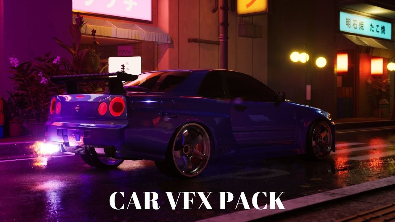 ArtStation - Unreal Engine Marketplace Car VFX Pack Cinematic / VRhinoFX