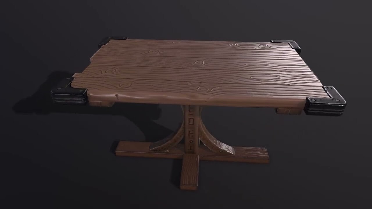 ArtStation - Stylized table for Games