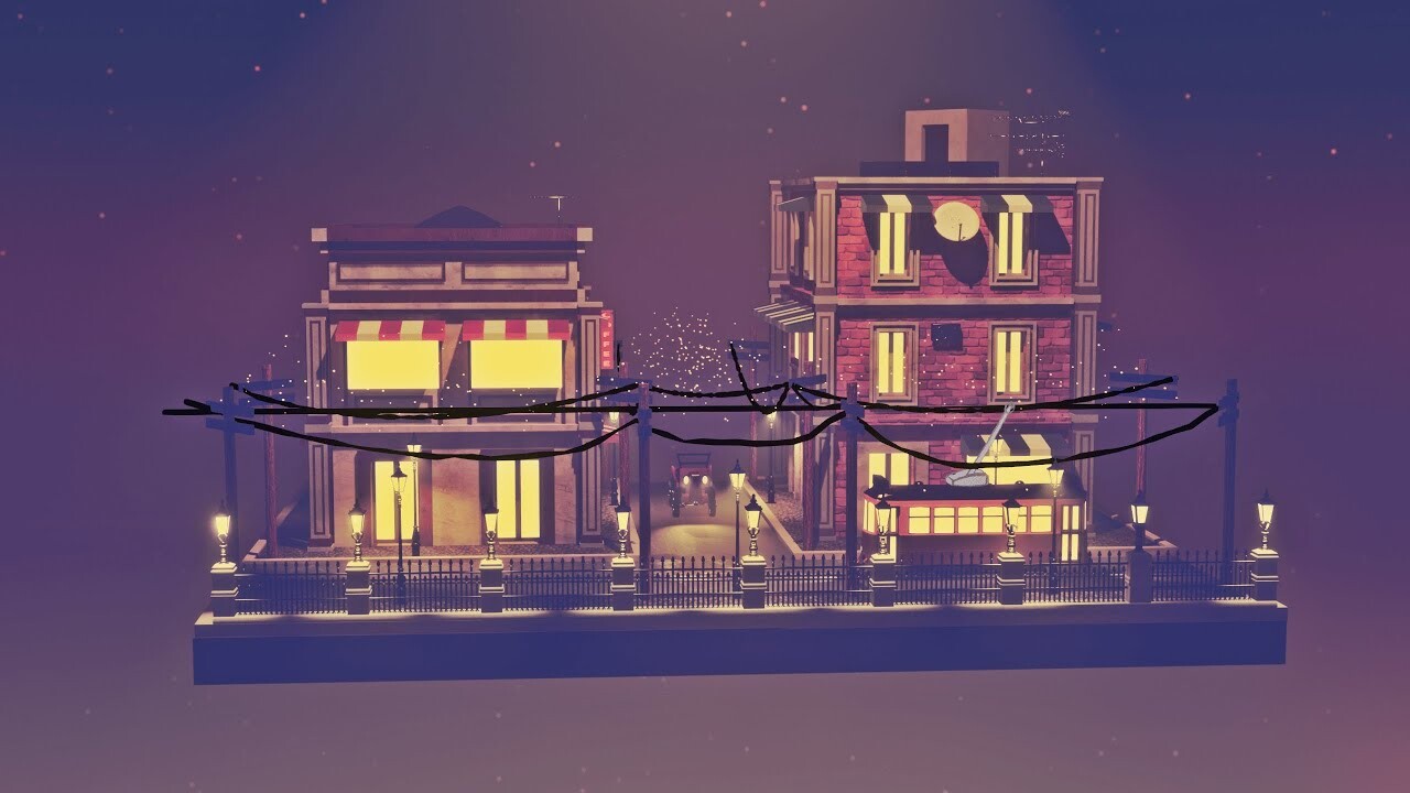 ArtStation - Stylized Street 3D