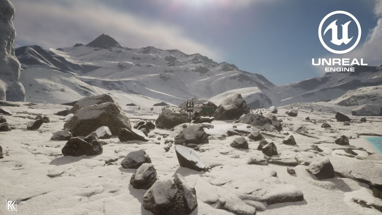 ArtStation - Unreal Engine 5 Snow Landscape Scene | Har Ki Dun- Valley ...