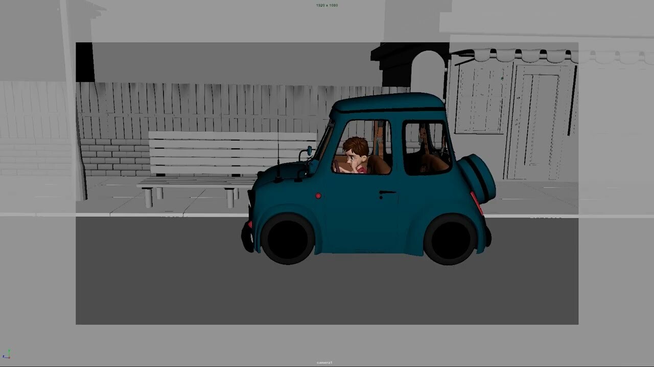 ArtStation - Car Trouble Animation (wip)