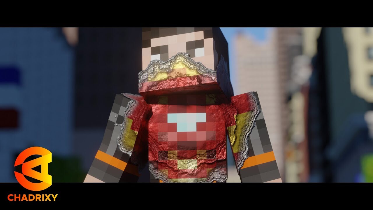 ArtStation - Minecraft Short Animation - Iron Man Nanosuit