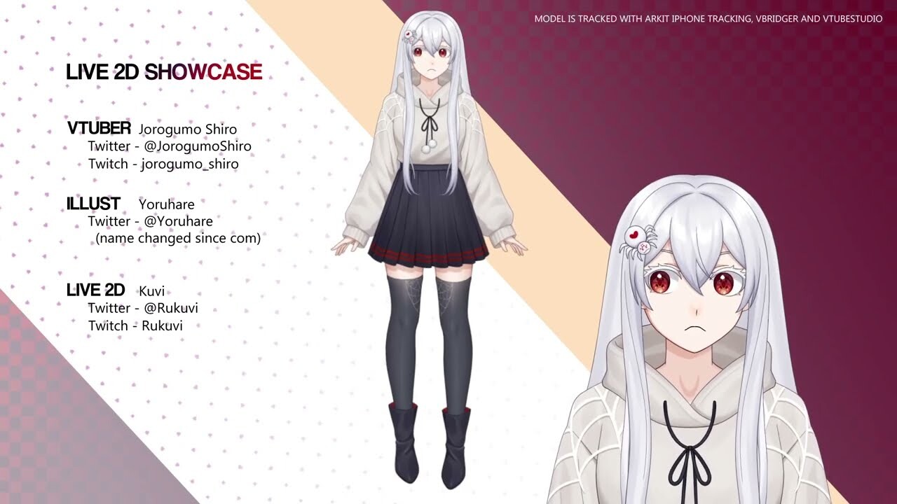ArtStation - Jorogumo shiro Vtuber showcase