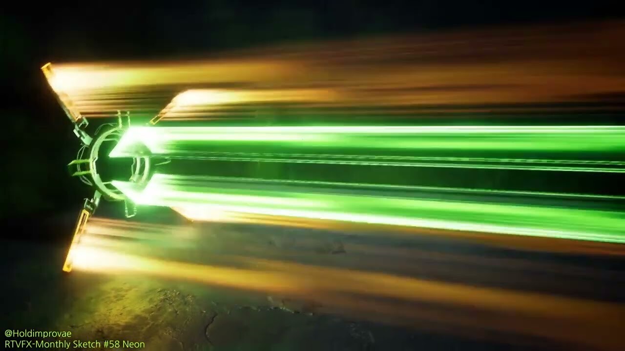 ArtStation - RTVFX Sketch 058 - Neon VFX Sketch