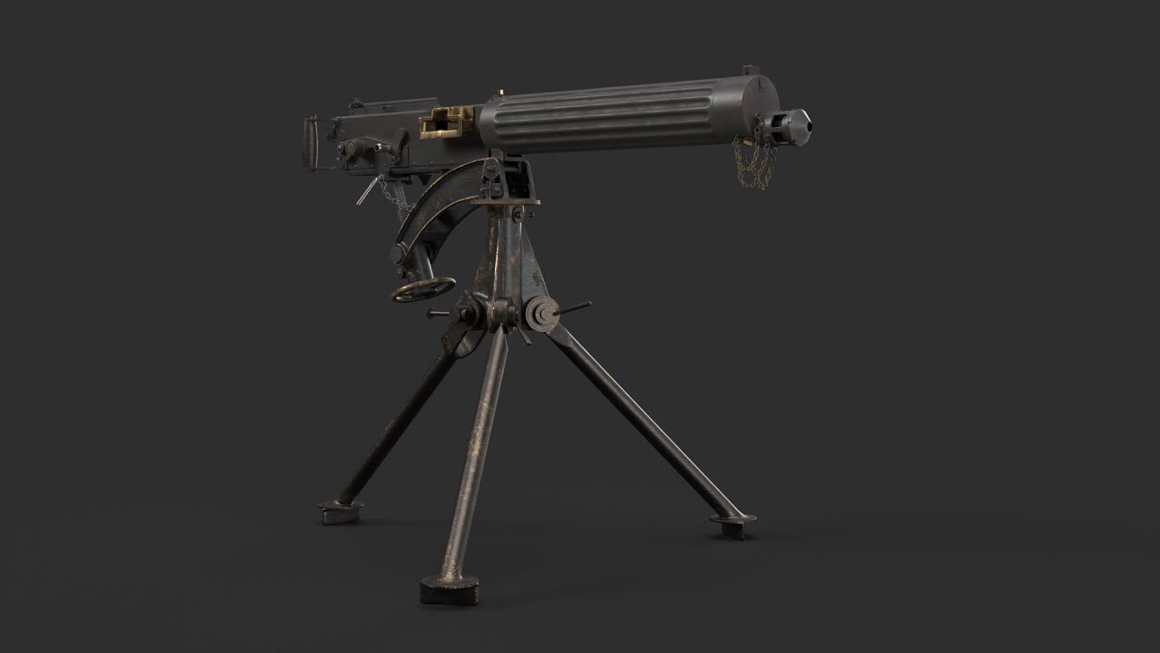 ArtStation - Vickers Machine Gun