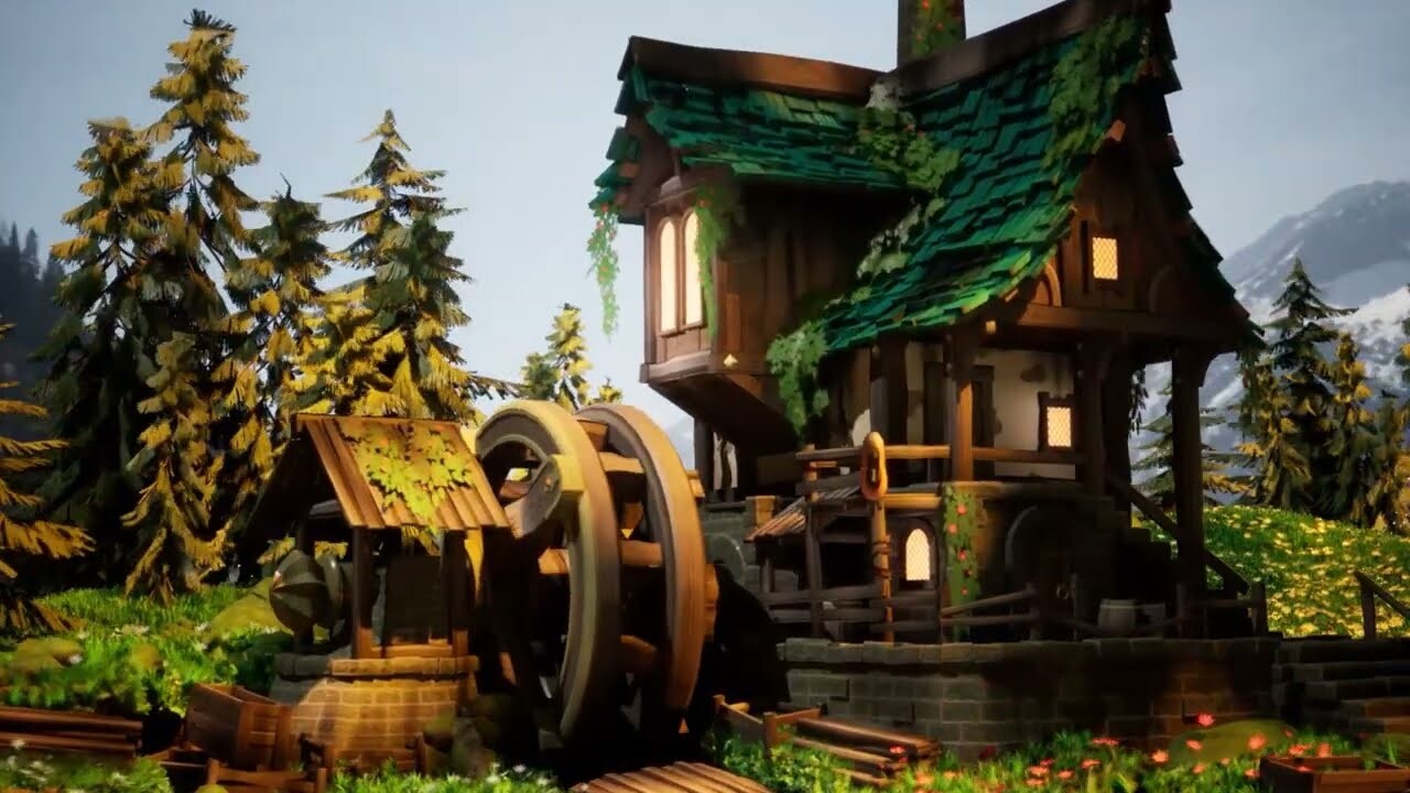 ArtStation - Modular water mill