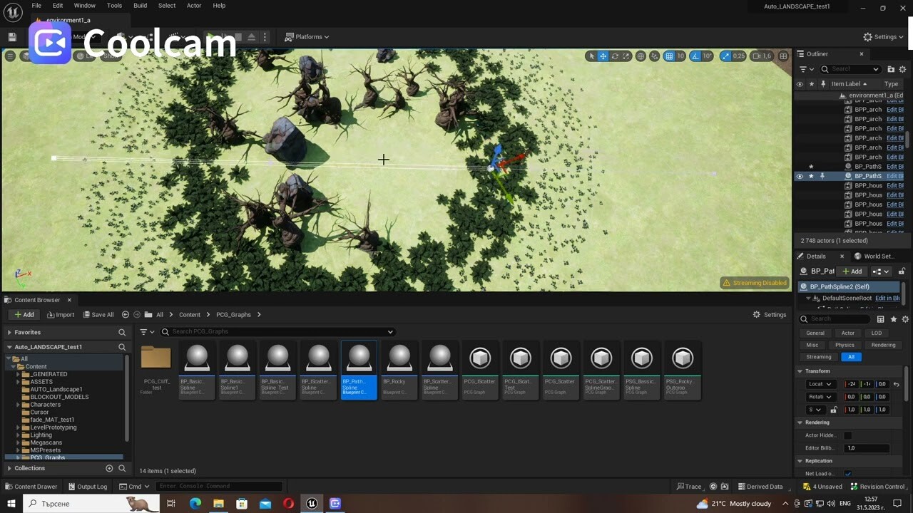 ArtStation - Unreal - PCG scatter tools