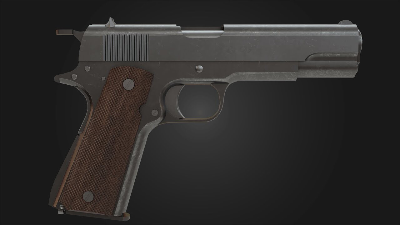 ArtStation - Colt M1911 Firing Animation