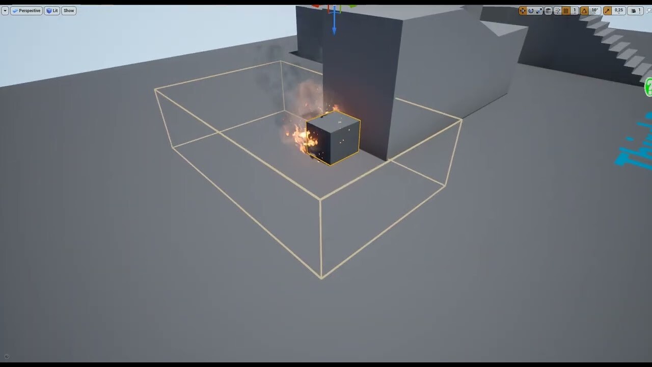 ArtStation - unreal engine 4 (studying) the launch of fire particles ...