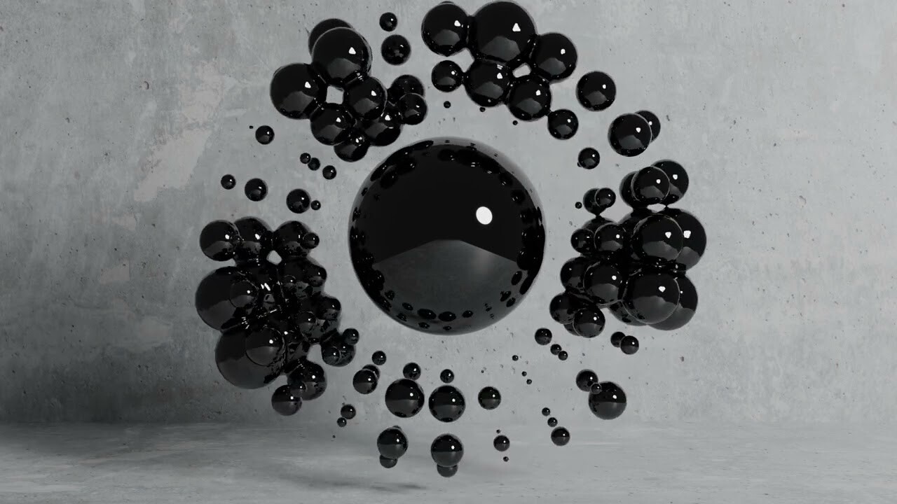 ArtStation - Geometry Node Fake Metaballs