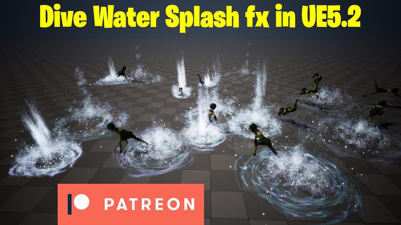 ArtStation - Dive Water Splash FX in UE5.2 Niagara | For Patreons