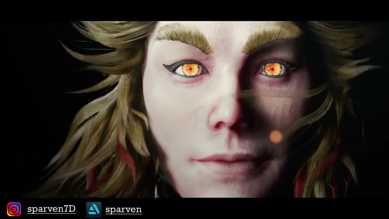 ArtStation - kyujuro Rengoku (3D Game Character)