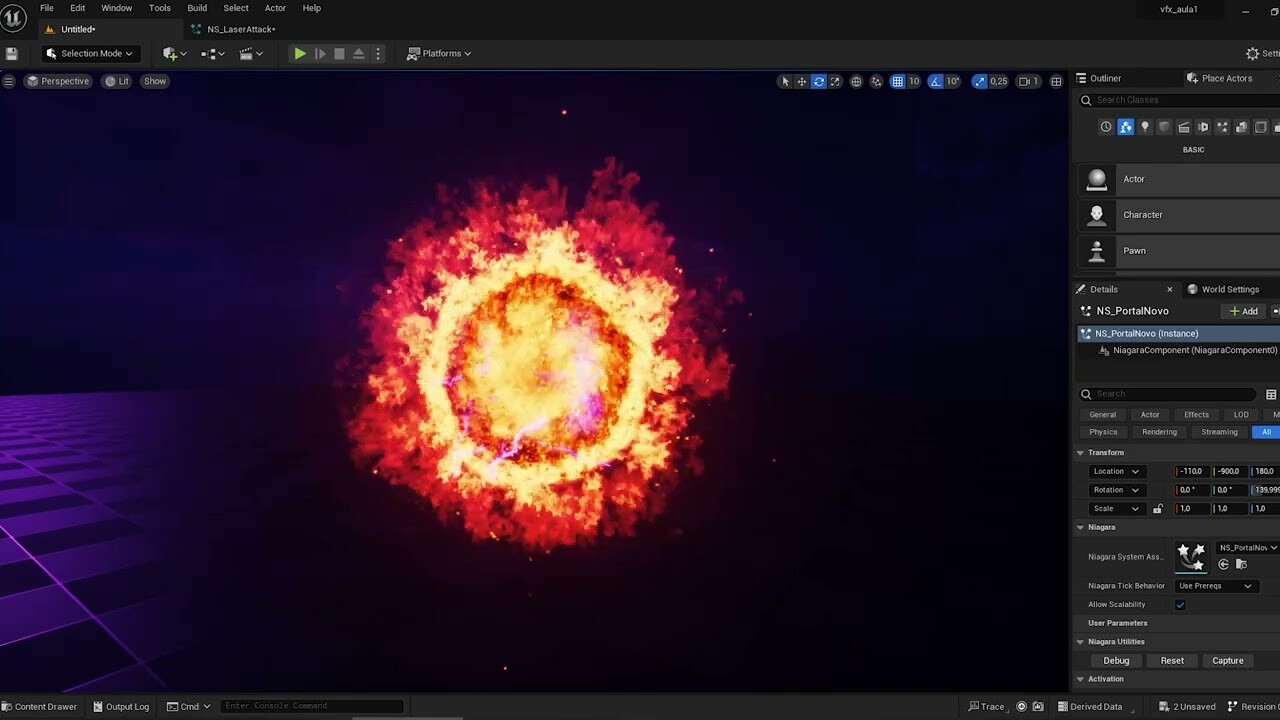 ArtStation - Fire portal VFX