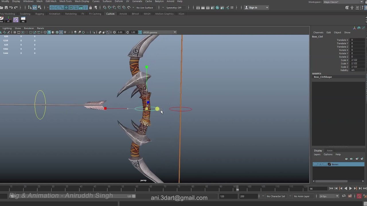 ArtStation - 3D Bow and Arrow Rig